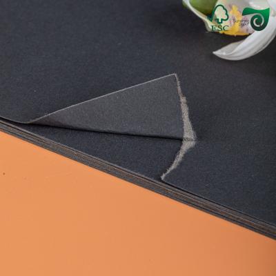 China High Density Black Solid Cardboard Paper Sheets For Photo Album 300gsm 350gsm for sale