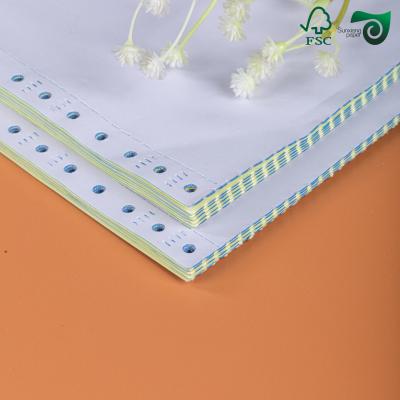 China 3 Ply Blue Black NCR Carbonless Paper CB CFB CF Variants 48g 80g FSC SGS for sale