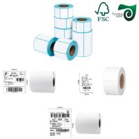China FSC Certified 70gsm C1S Gloss Coated White Label Printing Paper Label Stock Biodegradable for sale