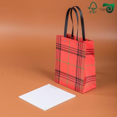 China FSC Certified Natural Kraft Paper 90gsm 100gsm Eco-Friendly Grocery Bag Paper for sale