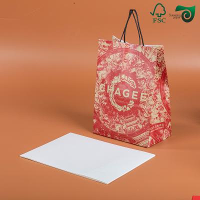 China Printable 70gsm 80gsm High Strength White Kraft Paper For Making Paper Bags Strings for sale