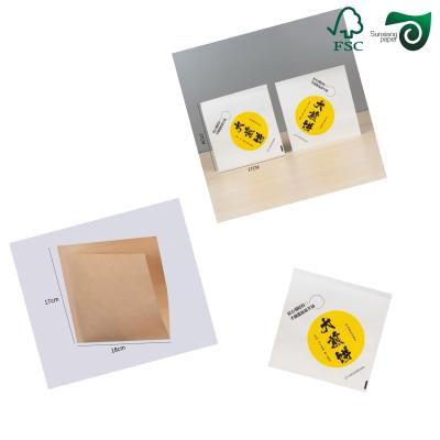 China FSC Brown White 40g Non Stick Silicone Baking Paper Oven Baking Liner Paper for sale