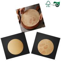 China Double Silicone Coated Non-Stick 40GSM Parchment Baking Paper For Barbecue Tray Liners for sale