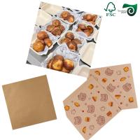China FSC 35gsm Food Grade White Greaseproof Paper  Food Basket Liners For Sandwich for sale