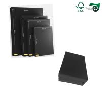 China FSC Certified High Density Black Solid Cardboard 300gsm 350gsm Sheets For Shopping Bags for sale