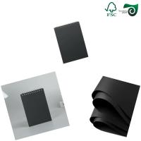 China FSC 250GSM 100% Virgin Pulp Through Solid Black Paper Uncoated Foldable Black Card for sale
