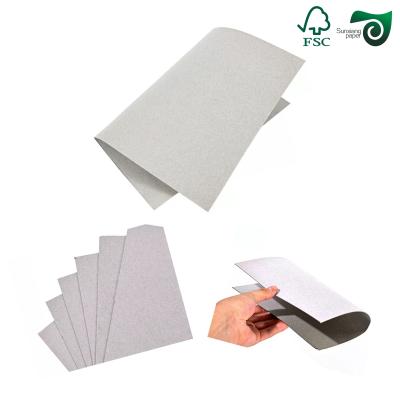 China FSC 1250gsm 1500gsm Arch Laminated Grey Board For Folders 615mm  860mm for sale