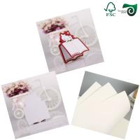 China FSC 12pt  250gsm 325gsm C1S Semi Gloss Coated Ivory Board For Greeting Cards for sale