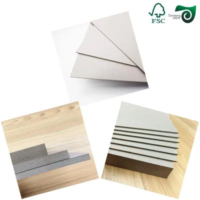 China FSC Certified AAA Grade Recycled Grey Chipboard Uncoated Rigid Paper For Premium Packaging for sale