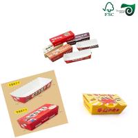 China FSC 325GSM Coated White Kraft Board Brown Back Sunxiang Paper For Snack Box for sale