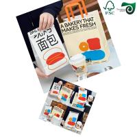 China 80GSM 90GSM Food Safe White Kraft Paper For Bag Making Ultra Strong Tearproof All Wood Pulp FSC for sale