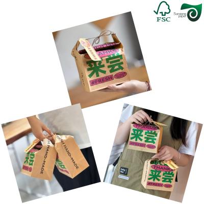 China FSC Certified Natural Kraft Paper 100gsm 90gsm Premium Solution For Grocery Bags Packaging for sale