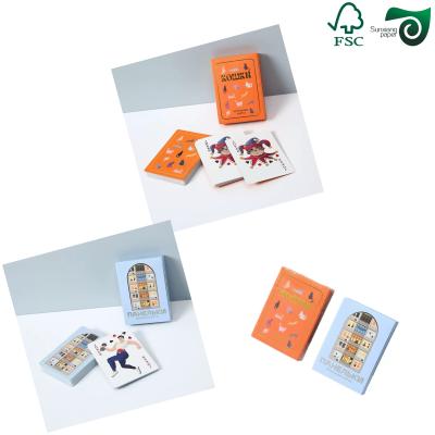 China FSC 300g Glossy White Black Core Glazed Playing Card Paper 494mm 685mm for sale