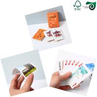 China FSC High Pulp White Coated Blue Core Cardboard 280gsm 300gsm Game Board Paper for sale