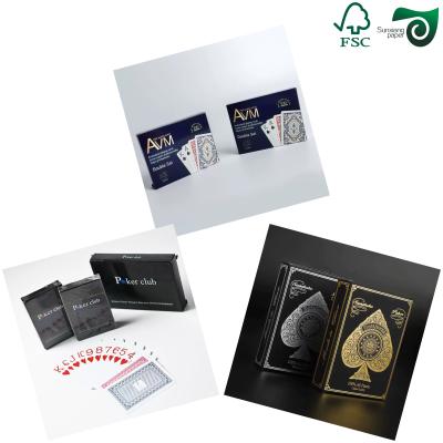 China FSC C2S Glossy Playing Card Board 310gsm With Blue Or Black Core For Poker for sale