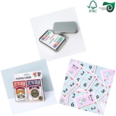 China FSC Certified 300gsm 320GSM High Strength Blue Core C2S Paper For Game Playing Cards for sale