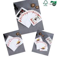 China FSC 300gsm C2S Glossy Playing Card Paper Blue Core Black Core Opaque Game Card Stock for sale