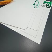 China FSC 275g 300g  GC1 FBB Board Bleached Cardboard Rolls Sheets 635mm Width for sale