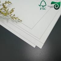 China 250G 300G Ivory Board SBS Paper Board One Side Coated White Sheets FSC for sale