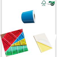 China FSC 67gsm Clear Printing White Wet Strength Beverage Outer Label Paper for sale