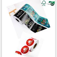China FSC 68gsm Moisture Resistant White Label Paper Ideal For Wine Glass  Beer Bottle Labels for sale