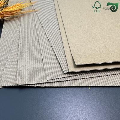 China FSC 1mm 1.5mm Thick Corrugated Cardboard Sheets Designed For Pizza Containers for sale