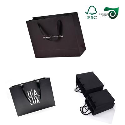 China 200gsm Virgin Pulp Solid Black Paper With High Burst Resistance For Shopping Bags for sale