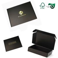 China FSC 300gsm Double Sided Uncoated Black Cardboard Premium Gift Box Packaging Grade for sale