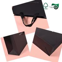 China Fold Resistant Double Side Black Card Paper 150gsm Black Cardboard For Shopping Bags for sale