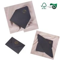 China FSC 250g Virgin Pulp Solid Black Paper Excellent Folding Performance For Envelope Manufacturing for sale