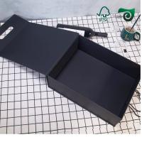 China FSC Certified 160gsm 200gsm Fold Resistant Black Chipboard Ideal For Book Covers for sale