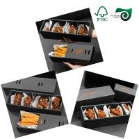 China FSC 400gsm Black Cardboard Sheet Solid Black Liner Paper For Gift Boxes Shoe Boxes Packaging for sale