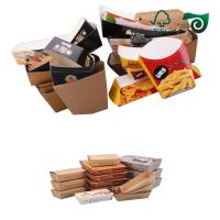 China FSC 270gsm 15gse PE Brown Greaseproof Hamburger Food Trays Box Paper 850mm for sale