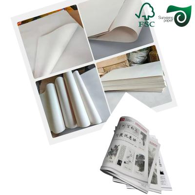 China FSC Flexible High Smoothness Newsprint Paper Roll  Vegetable Wrapping  Multipurpose Packing for sale