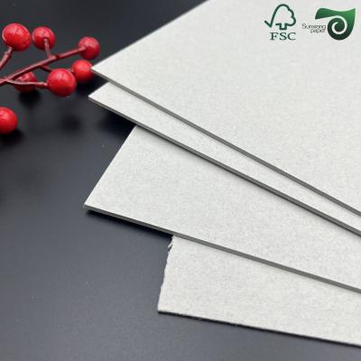 China FSC Certified Grey Recycled Pulp Book Binding Board 900gsm 945gsm 1.45mm 1.5mm Thick for sale