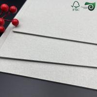 China FSC 0.8mm 3mm Laminated Rigid Grey Chipboard Premium Grey Carton Board for sale
