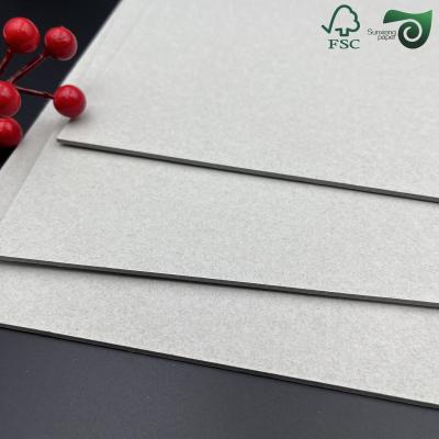 China FSC 0.8mm 3mm Laminated Rigid Grey Chipboard Premium Grey Carton Board for sale