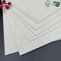China FSC 0.8mm 3mm Laminated Rigid Grey Chipboard Premium Grey Carton Board for sale