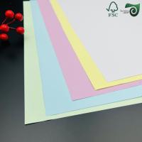 China FSC Certified White Green A4 Carbonless Copy Paper 50gsm 55gsm  CB  CFB  CF for sale