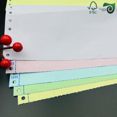 China FSC Certified White Green A4 Carbonless Copy Paper 50gsm 55gsm  CB  CFB  CF for sale