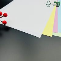 China 3 Ply NCR Carbonless Copy Paper CB CFB CF 48gsm Blue Black Image FSC Certified Virgin Pulp for sale