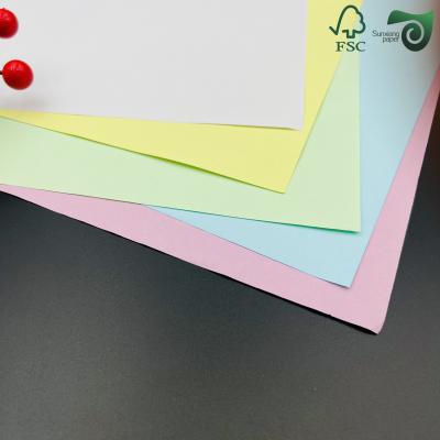 China FSC 50gsm Carbonless Computer Paper  CF CFB CB 64cm 90cm Invoice  Bill Copy Paper for sale