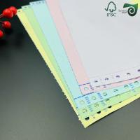 China FSC Printable NCR Copy Paper White Pink Yellow  For Bank Statements Carbonless Copy Paper for sale