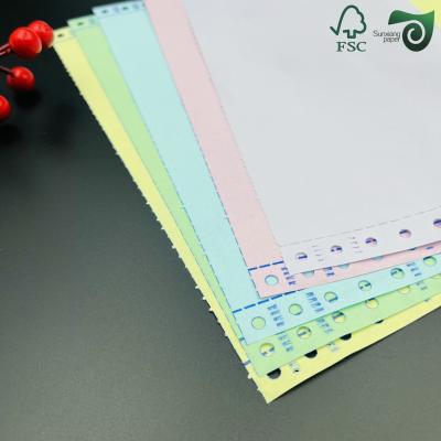 China FSC Printable NCR Copy Paper White Pink Yellow  For Bank Statements Carbonless Copy Paper for sale