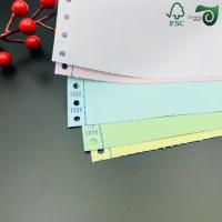 China 50g 55g Carbonless Copy Paper Blue Yellow NCR Carbonless Invoice Paper Sized 640mm  900mm FSC for sale