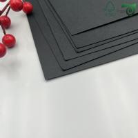 China FSC 160gsm 400gsm Double Sided Uncoated Black Cardboard  Gift Box Packaging Grade for sale