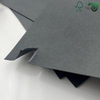 China FSC 160gsm 400gsm Double Sided Uncoated Black Cardboard  Gift Box Packaging Grade for sale