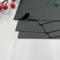 China FSC 160gsm 400gsm Double Sided Uncoated Black Cardboard  Gift Box Packaging Grade for sale