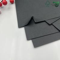 China FSC Certified 230gsm Thick Sturdy Black Cardboard Premium SBS Black Paperboard For Gift Box Wrapping for sale