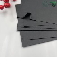 China FSC 1.5mm High Thickness Double Side Black Cardboard Ideal For Photo Album Pages for sale